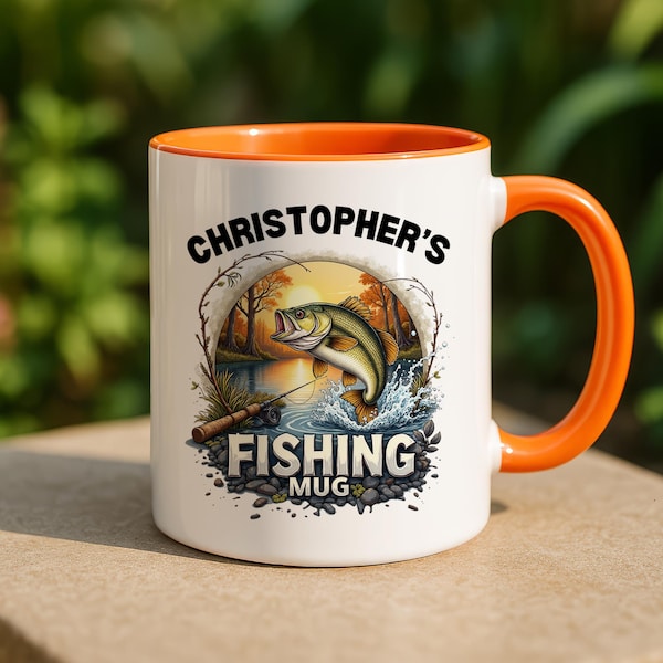 Big Fishing Mugs - Etsy UK