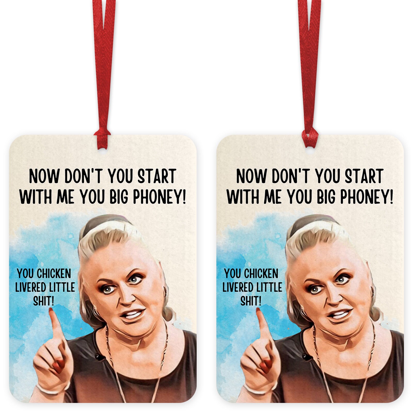 Kim Woodburn Car Freshener Kim and Aggy Car Air Freshener - Etsy UK