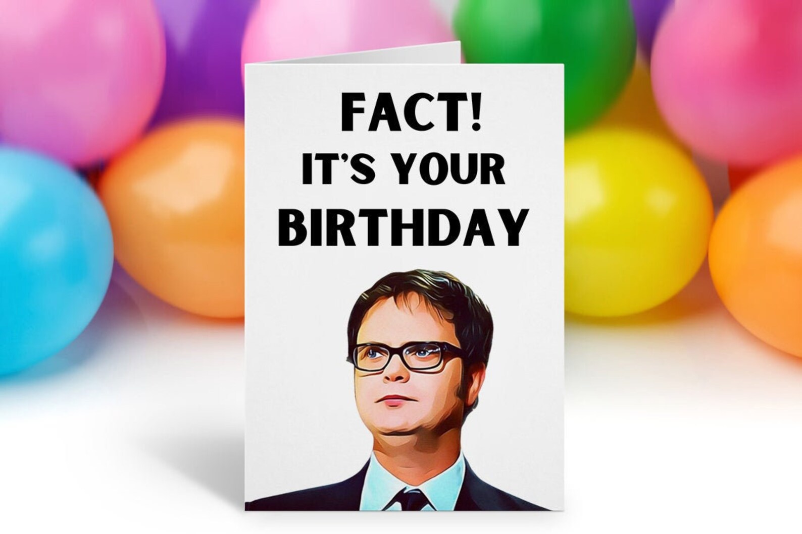 Dwight Schrute Birthday Card, the Office Card, Funny Birthday Card, the ...