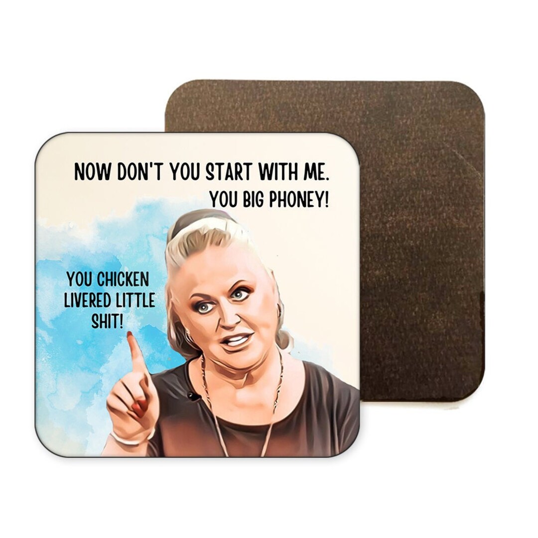 Kim Woodburn Coaster, Kim and Aggy Drink Coasters, Kim Woodburn Funny ...
