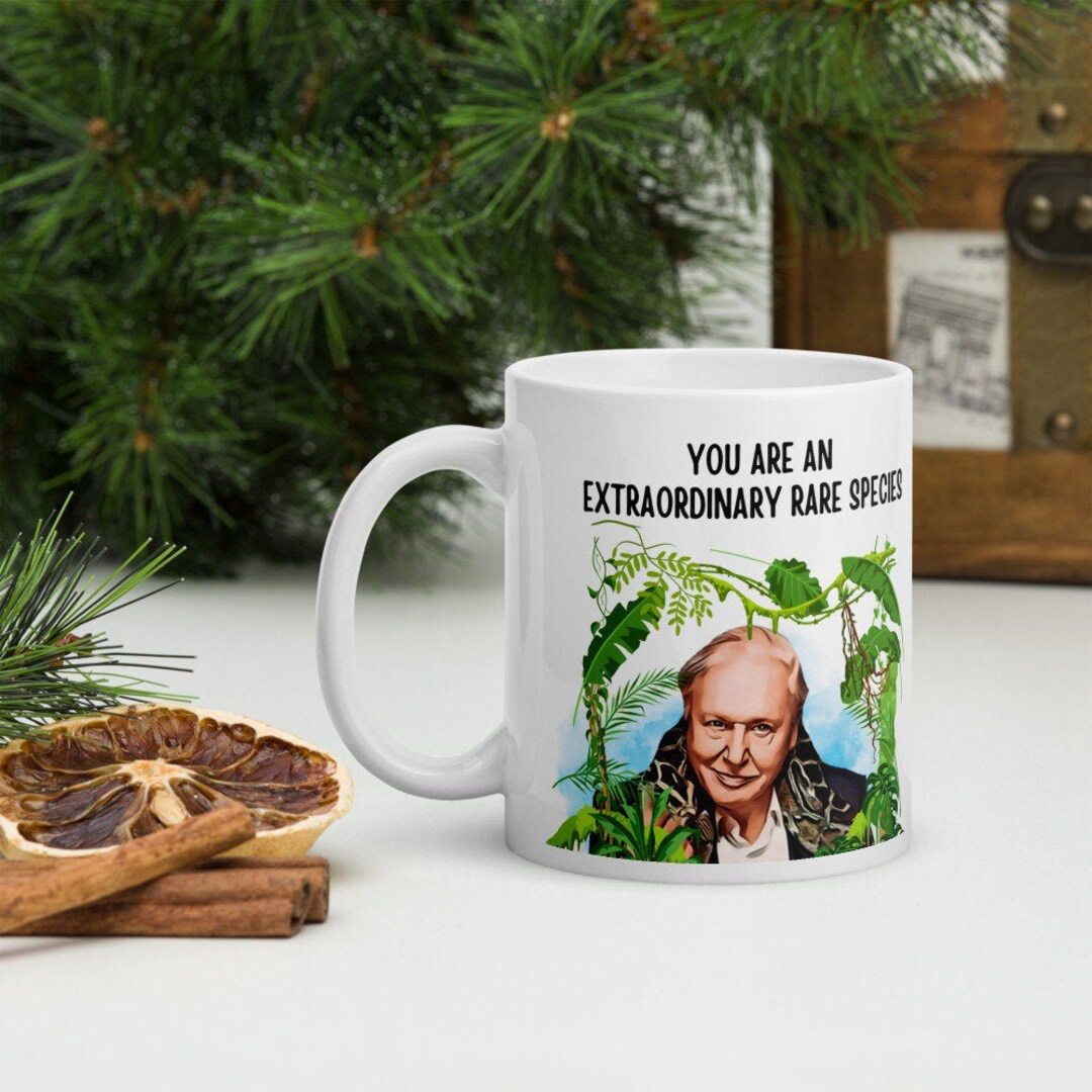 Sir David Attenborough Mug, David Attenborough Cup, David Attenborough ...