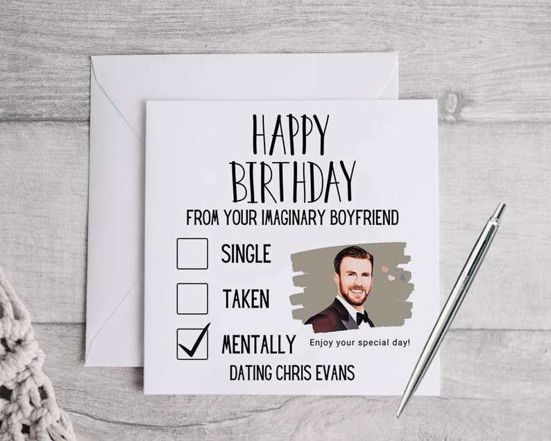 Chris Evans Birthday Card Chris Evans Bday Card Happy - Etsy Australia