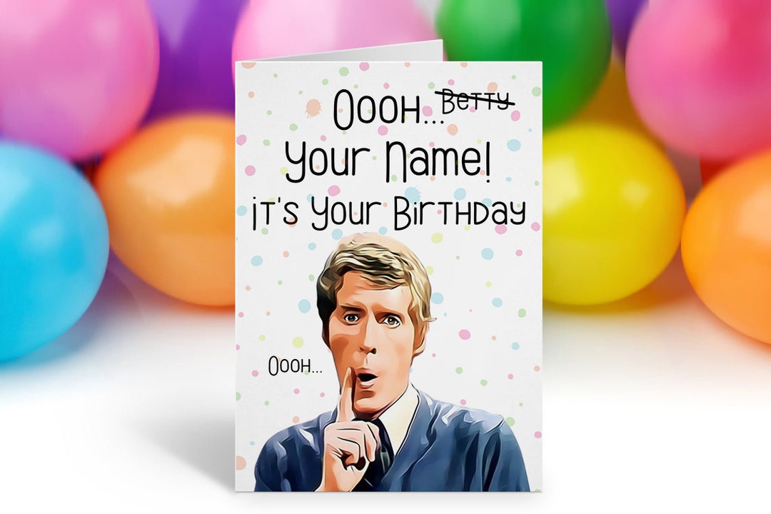 Custom Birthday Card, Frank Spencer Bday Card, Personalized Funny ...