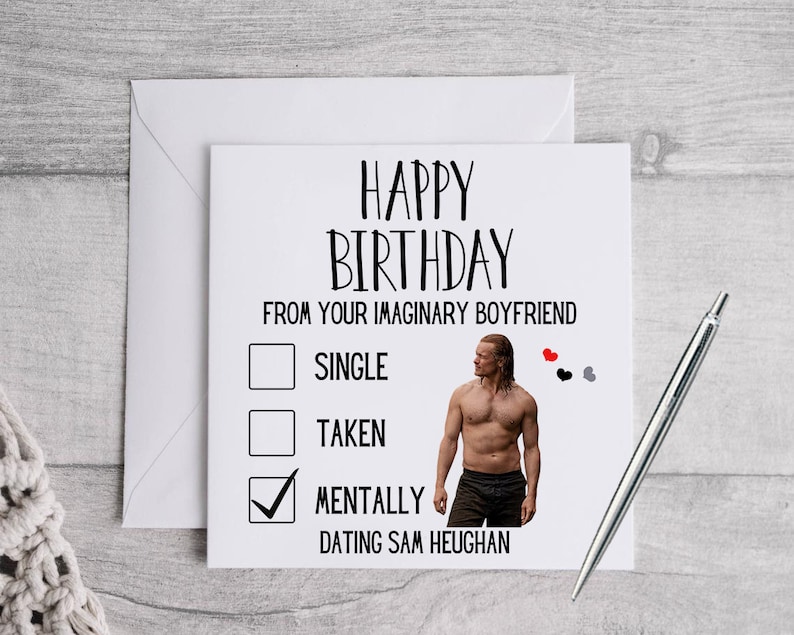 Sam Heughan Birthday Card Jamie Fraser Bday Card Outlander - Etsy UK