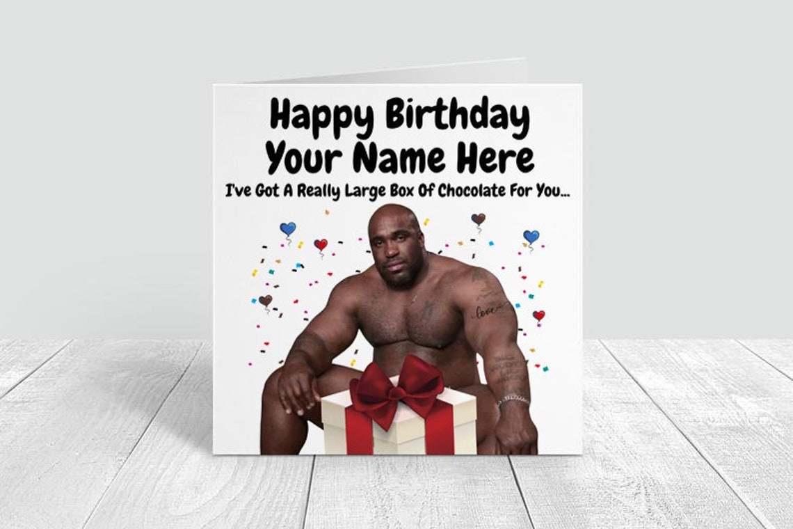Custom Barry Wood Birthday Card Personalized Barry Wood Bday Etsy