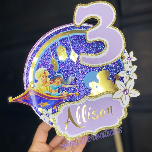 Princess Cake Topper Number Cake Topper | Etsy UK