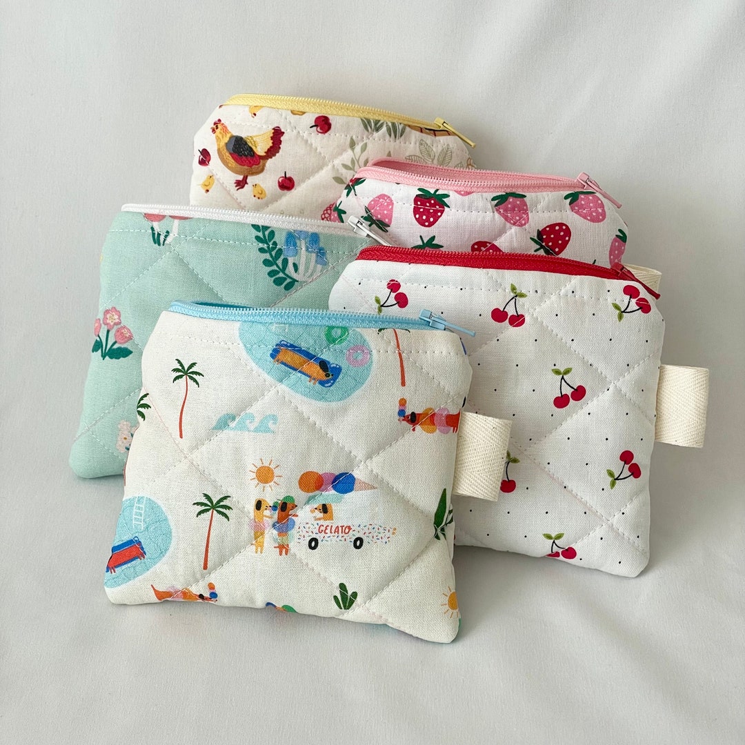 Handmade Quilted Coin Purse, Mini Wallet, Small Zipper Pouch - Etsy