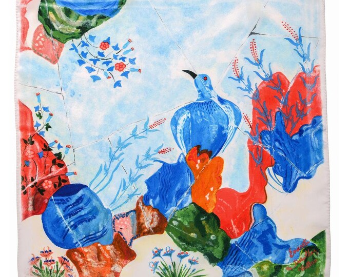 Minoan Blue Bird Fresco Painting From Crete Knossos Palace , Museum ...