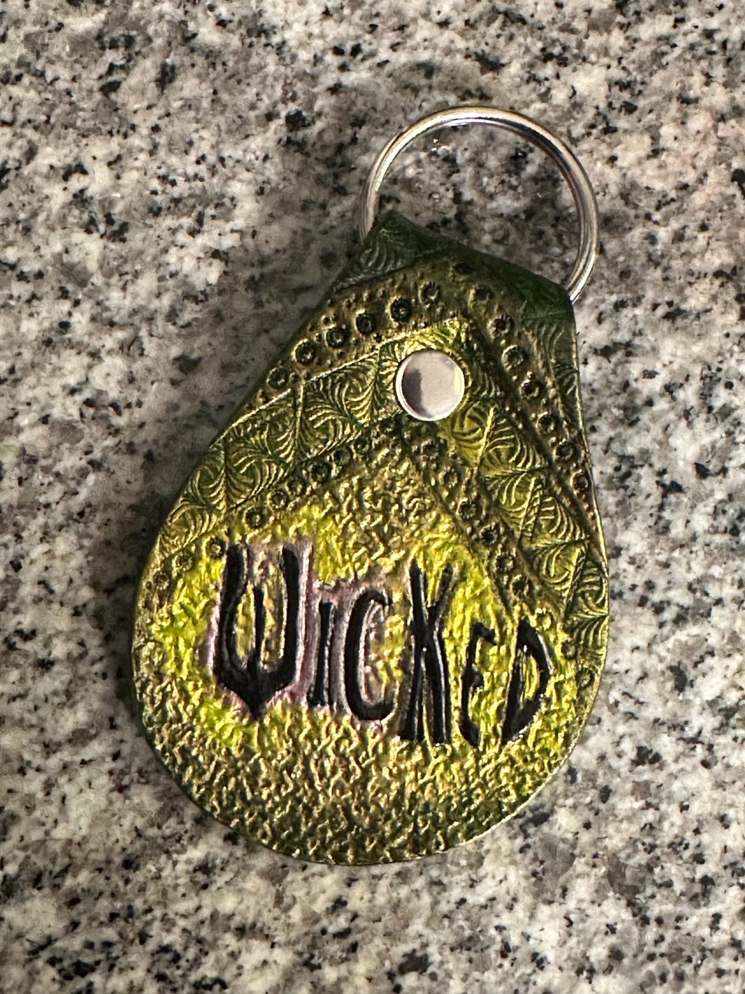 Handmade Tooled Leather Wicked Inspired Keyholder/uniquekeychain/wicked ...