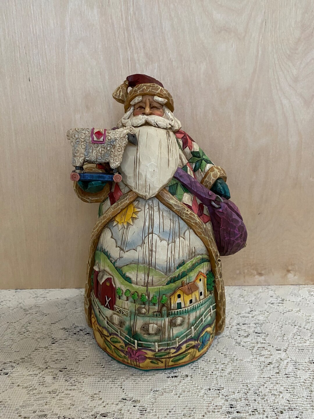 Heartwood Creek Jim Shore Santa O’er the Fields We Go With Original Box ...