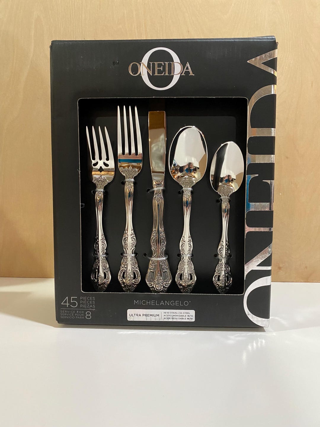 Oneida Michelangelo 45 Piece Flatware Set, Service for 8 - Etsy