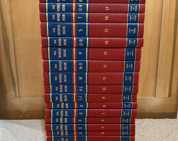The World Book Encyclopedia Set of 19 Books - Etsy