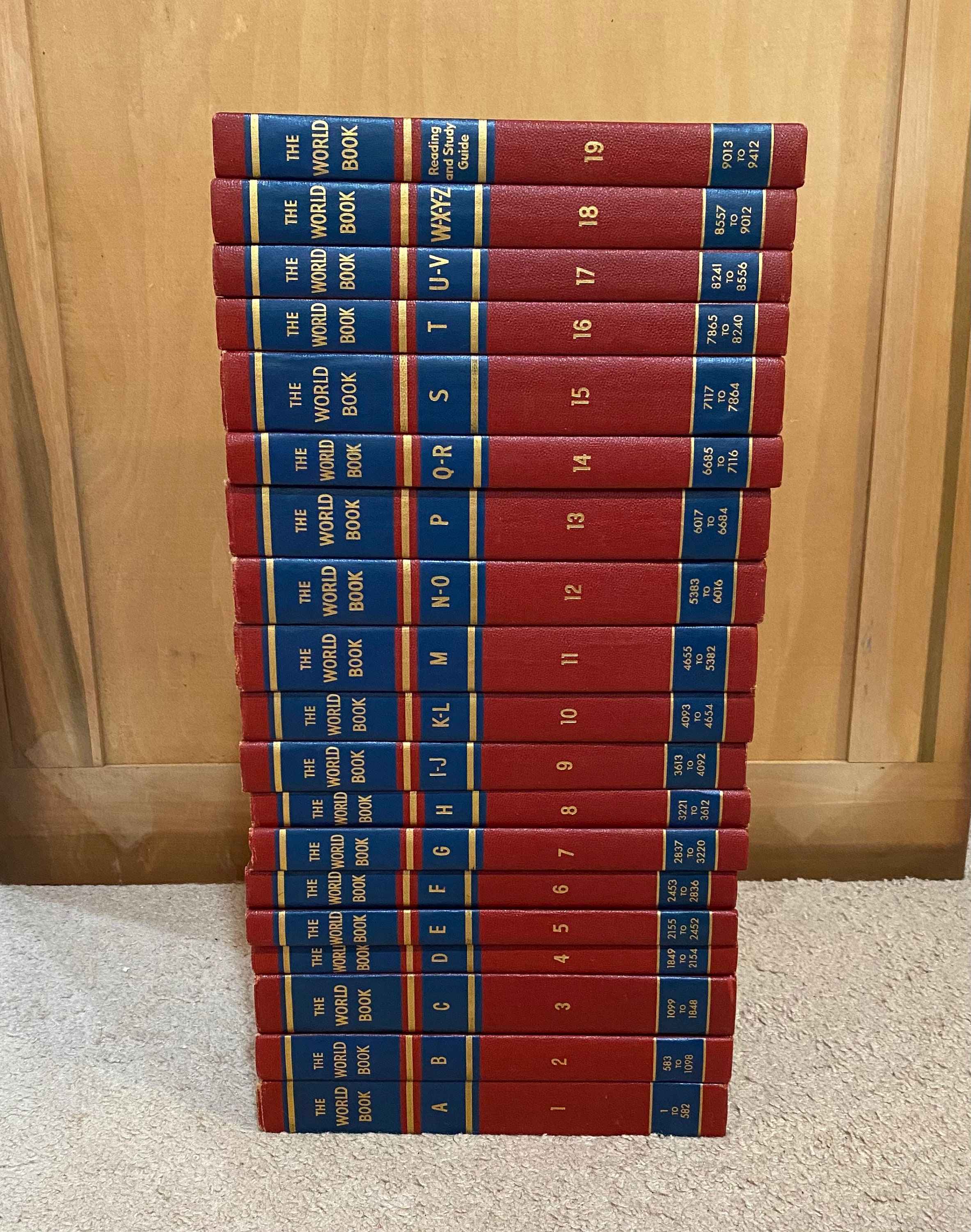 The World Book Encyclopedia Set of 19 Books - Etsy