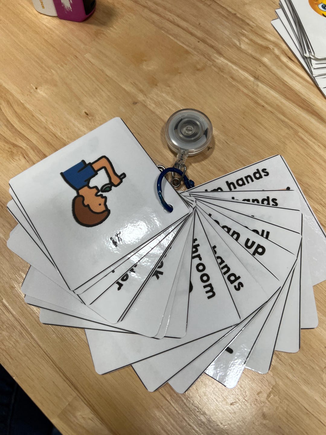 Behavior Cue Cards - Etsy