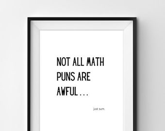 Math Art Poster | Etsy
