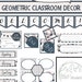 Back to School Classroom Decor Printable | Bulletin Board Geometric ...