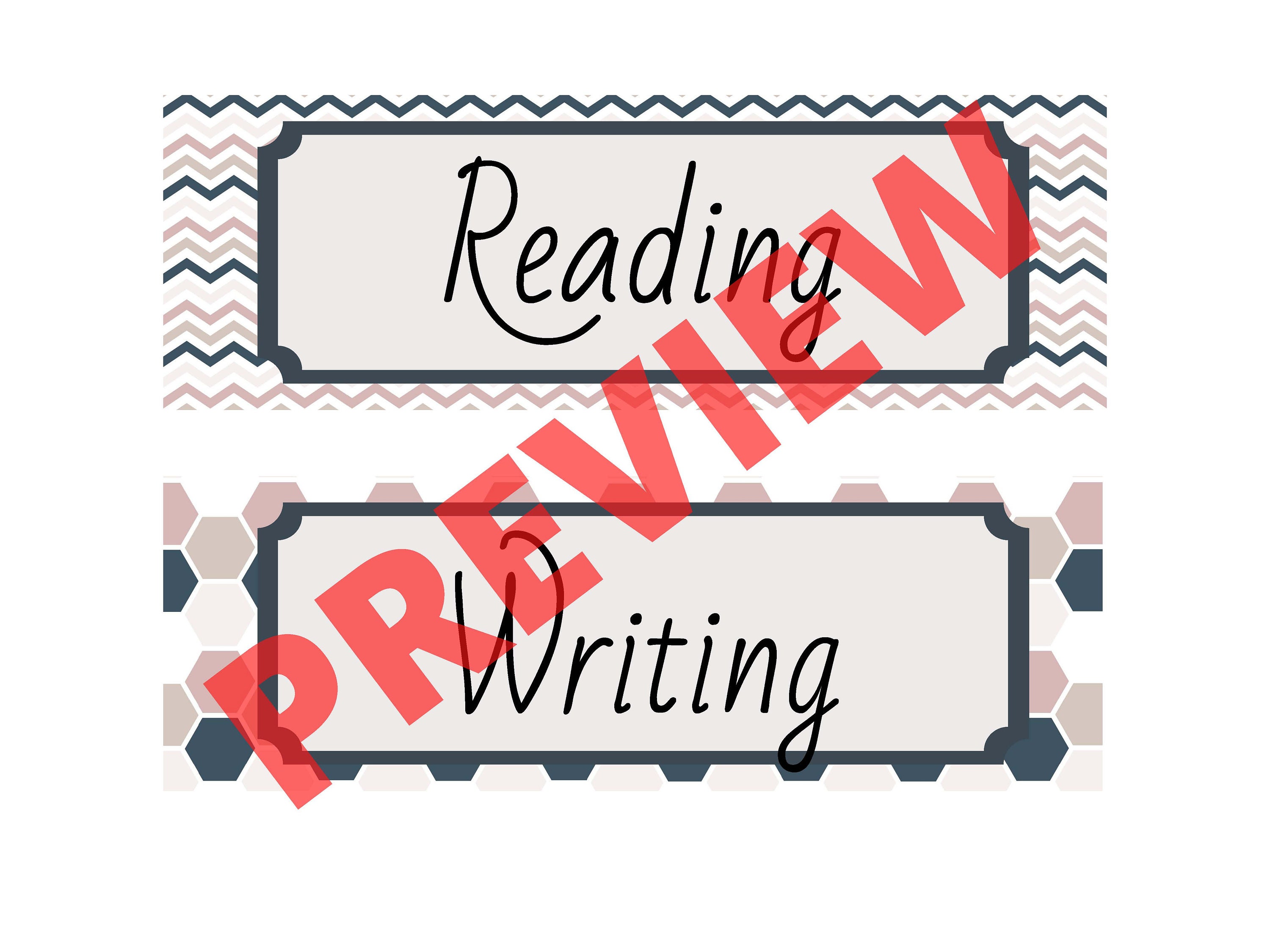 Back to School Classroom Decor Printable | Bulletin Board Geometric ...