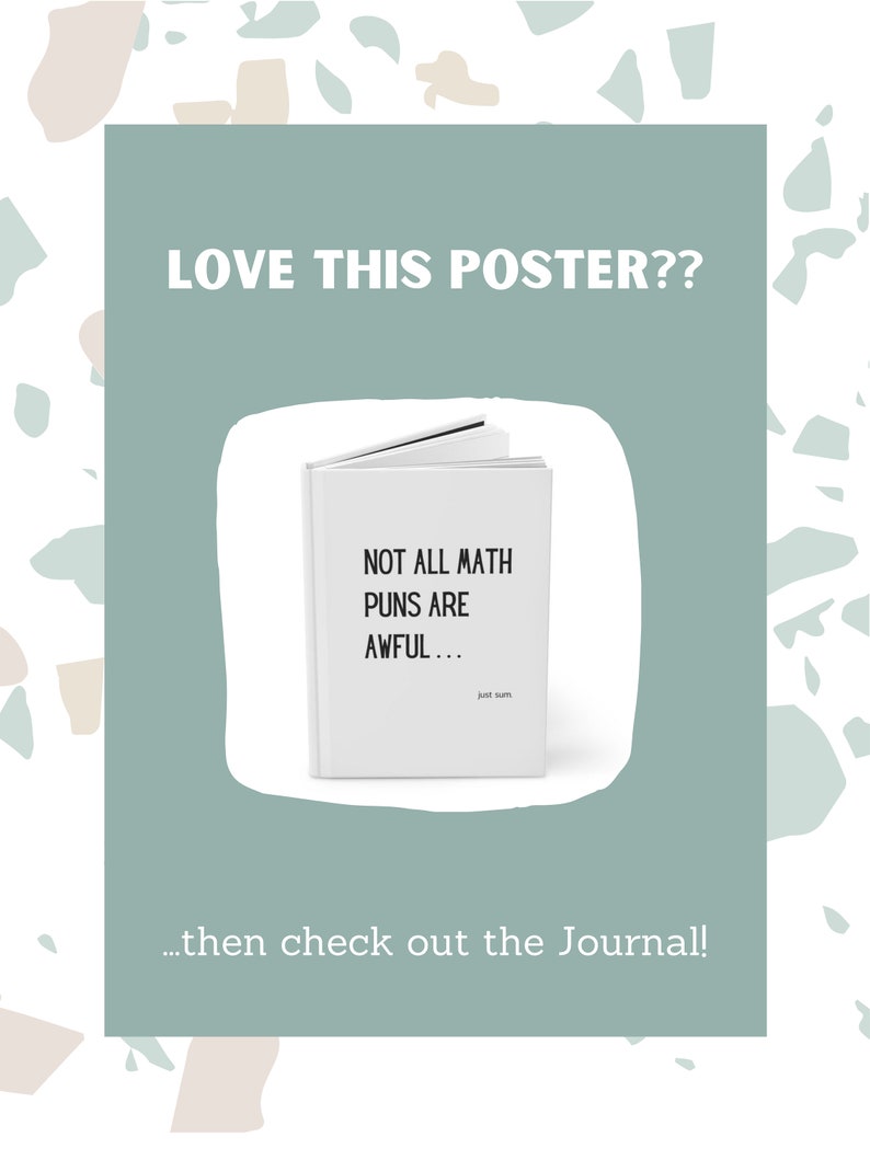 Math Classroom Decor Back to School Home Decor Math Poster | Etsy