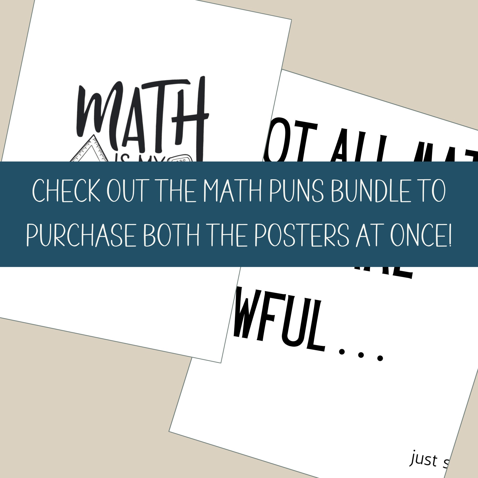 Math Classroom Decor Back to School Home Decor Math Poster Math Art for ...