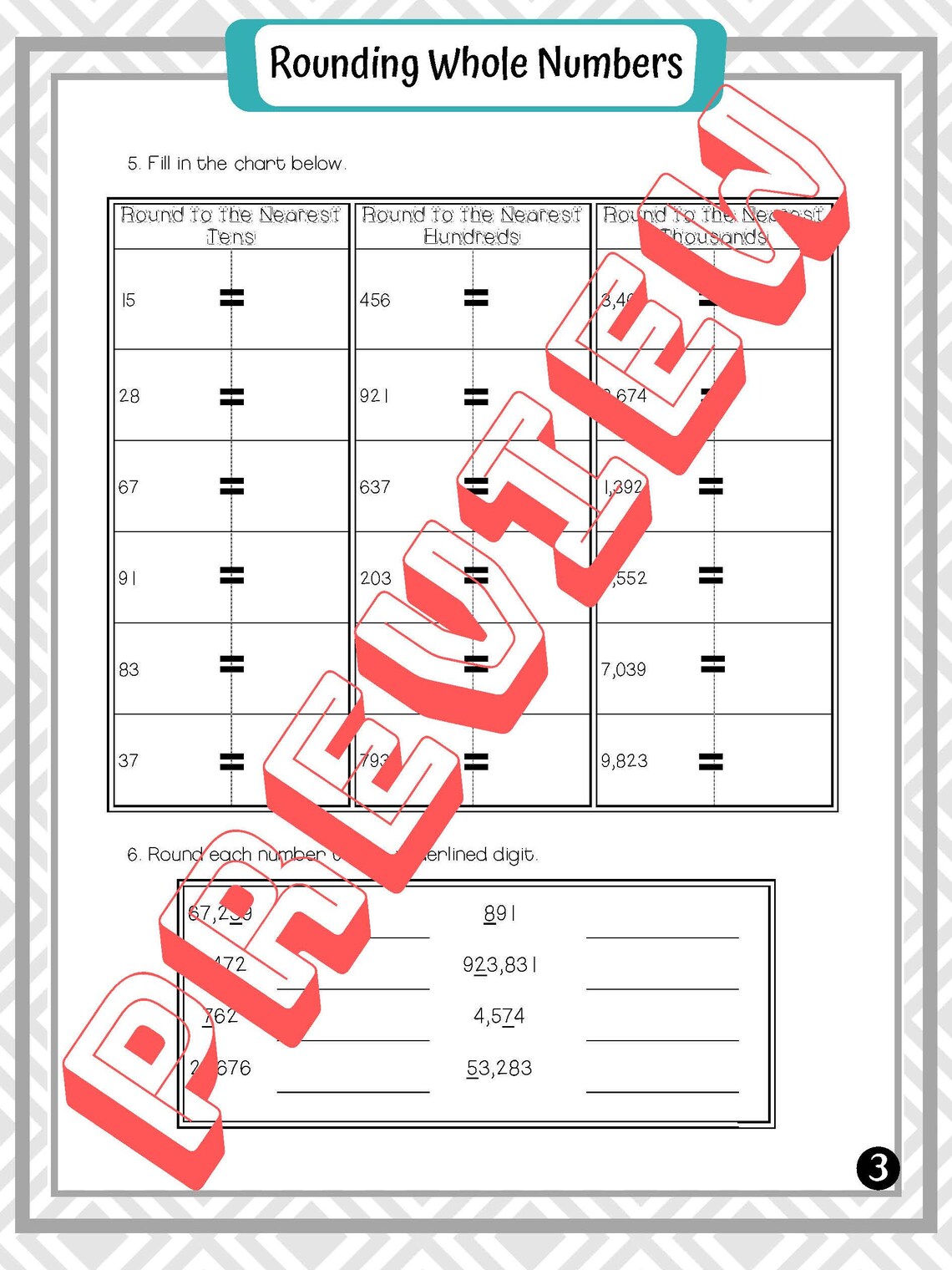Math Worksheet, Homeschool Printable Place Value Worksheet | Math ...