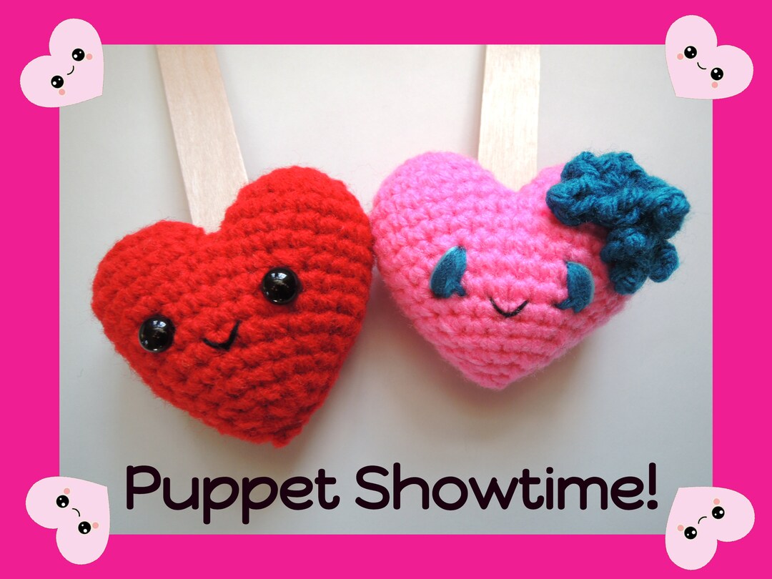 The Happy Heart Puppet Beginner Crochet Pattern PDF Bundle - Etsy