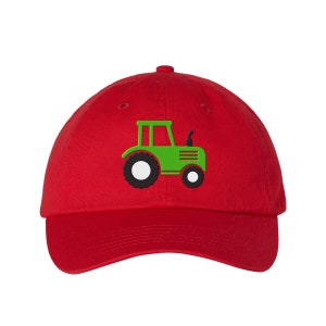 Tractor Youth Embroidered Hat, Kids Hat, Cute Tractor Hat, Love ...