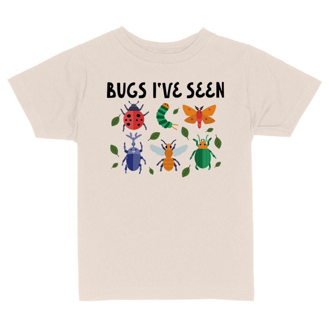 Bugs I've Seen Toddler & Kids Youth T-shirt, Kids Bug Shirts, Cute Bugs ...