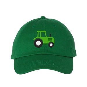 Tractor Youth Embroidered Hat, Kids Hat, Cute Tractor Hat, Love ...