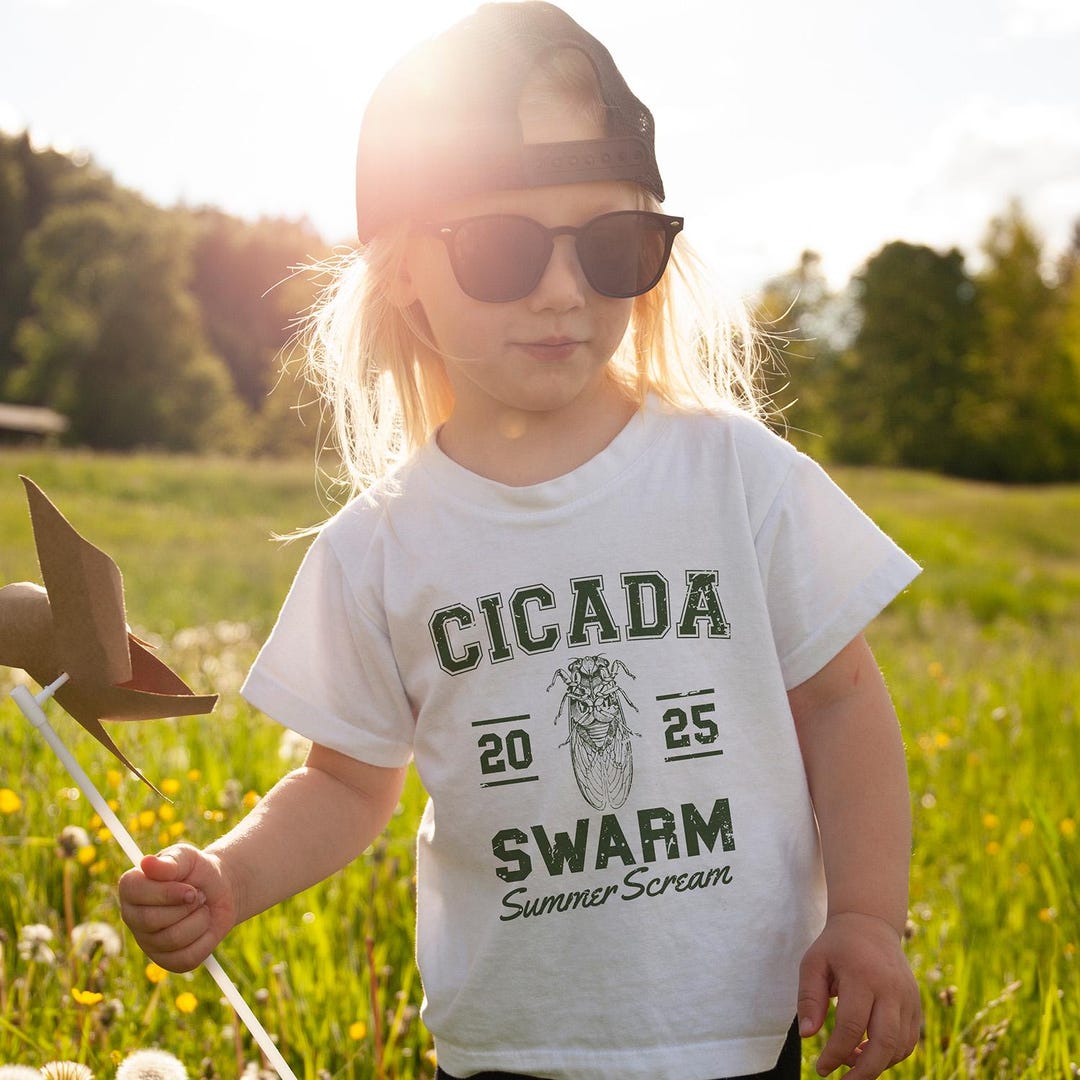 Cicada Swarm 2025 Toddler & Kids Youth T-shirt, Kids Bug Shirts, Cicada ...