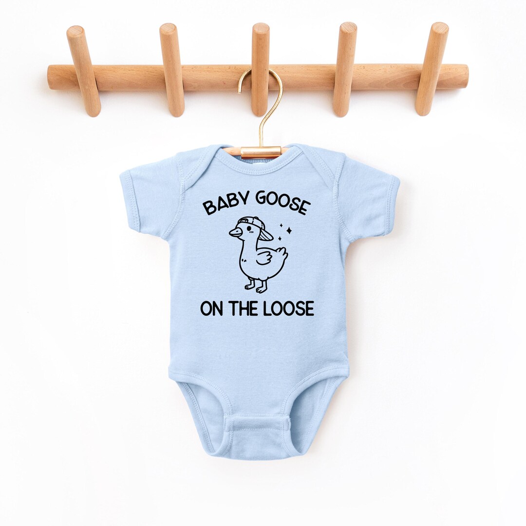 Baby Goose on the Loose Baby Infant Bodysuit, Cute New Baby Gift, Funny ...