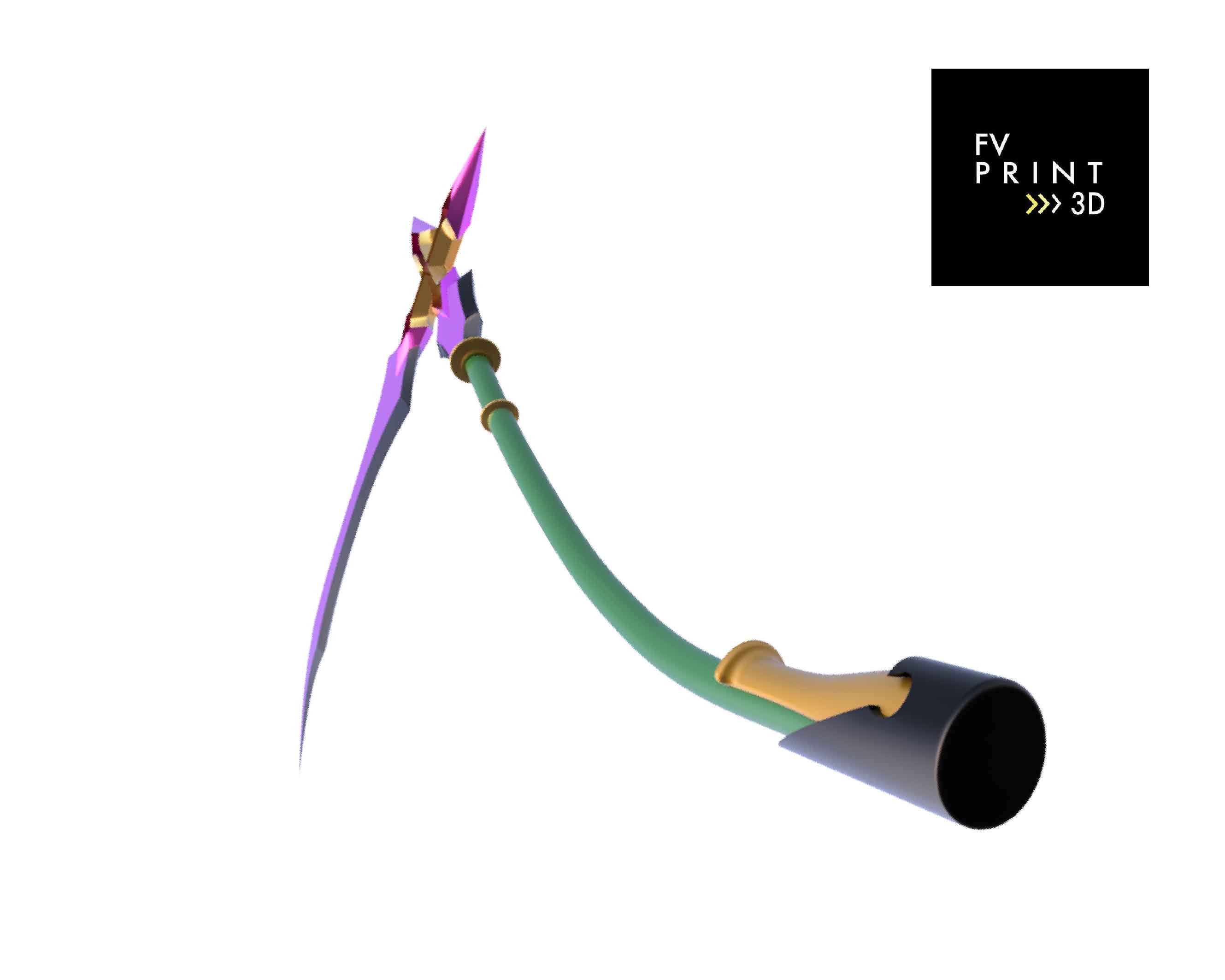 Marluxia's Scythe - Graceful Dahlia- Kingdom Hearts 3 - Costume Cosplay ...