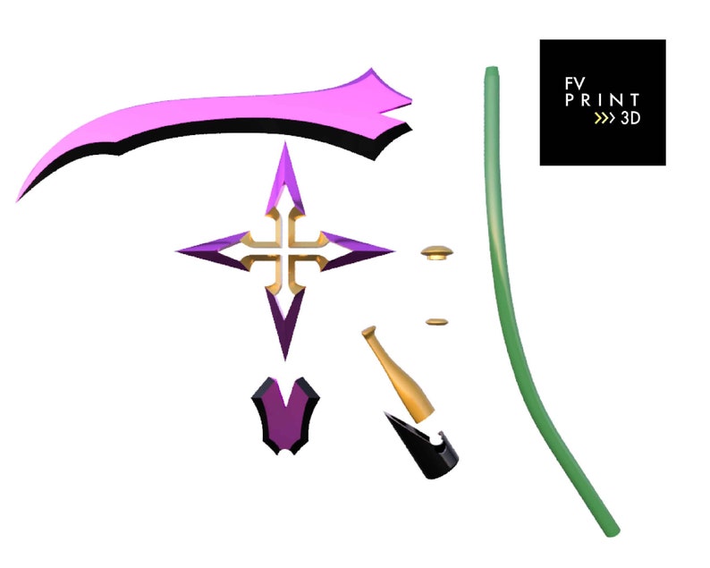 Marluxia's Scythe - Graceful Dahlia- Kingdom Hearts 3 - Costume Cosplay ...