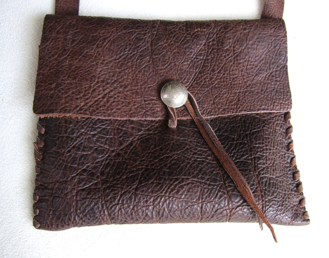 Small Handmade Buffalo Hide Purse - Etsy