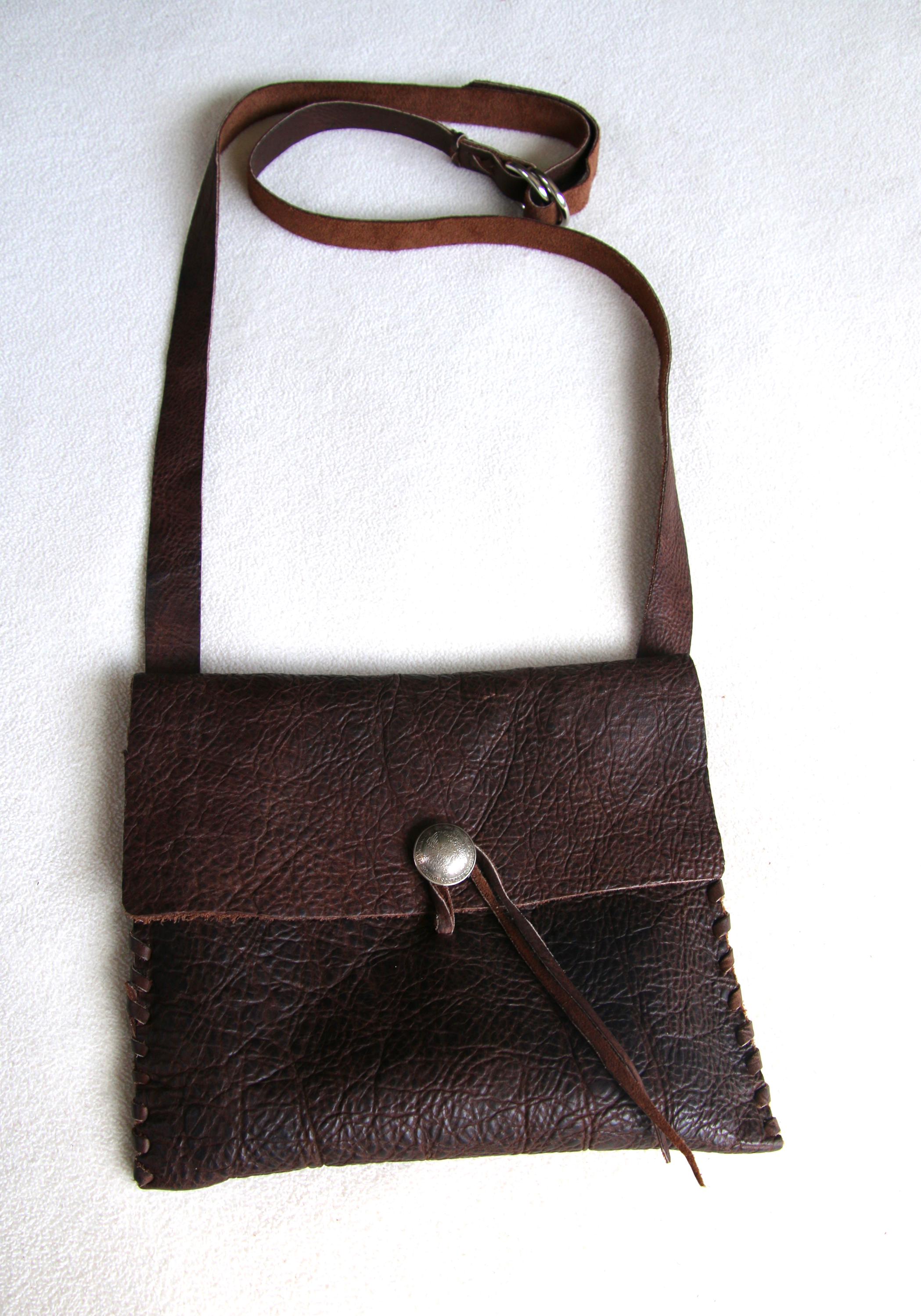 Small Handmade Buffalo Hide Purse - Etsy