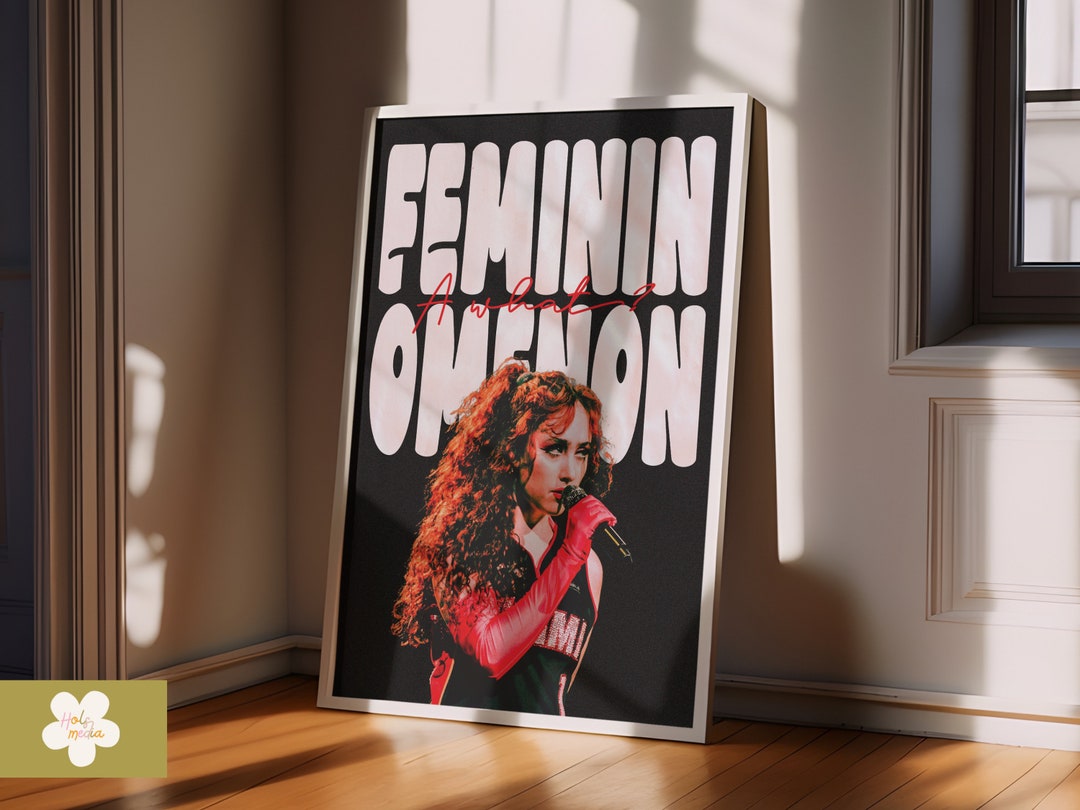 Chappell Roan Femininomenon Aesthetic Print Typographic Wall Art Lyric ...