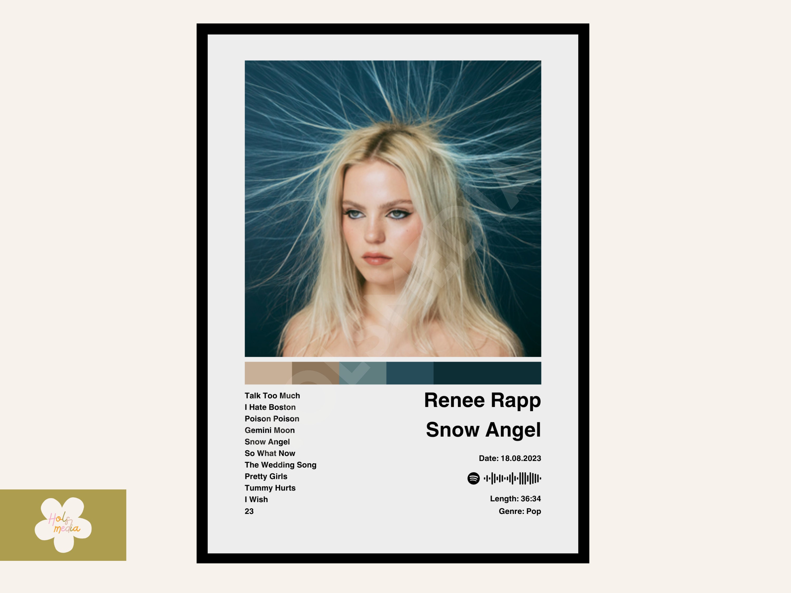 Renee Rapp Snow Angel Album Poster Album Cover Poster Music Gift ...