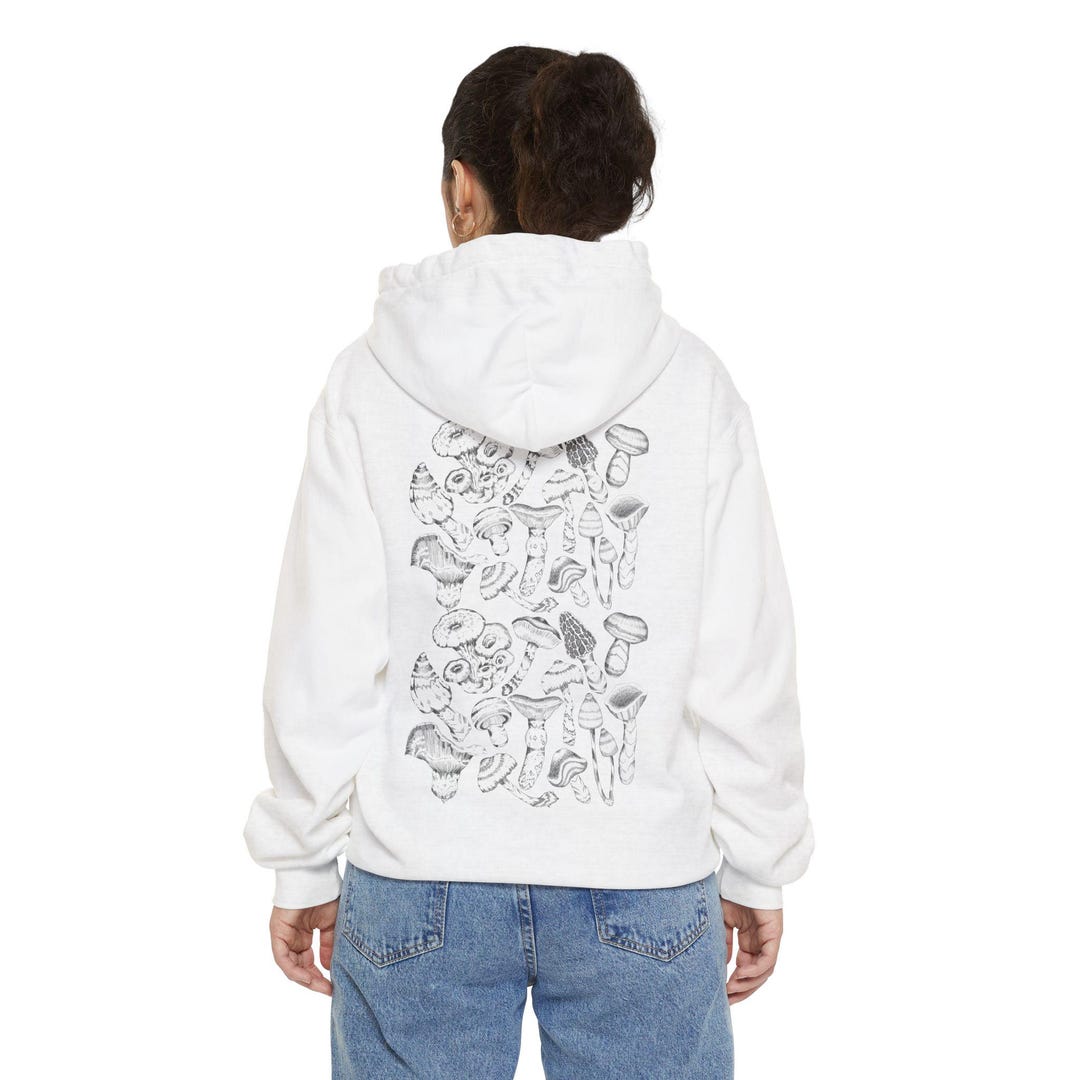 Mushroom and Forage Illustration Hoodie - Etsy