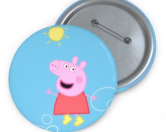 Peppa Pig Buttons - Etsy