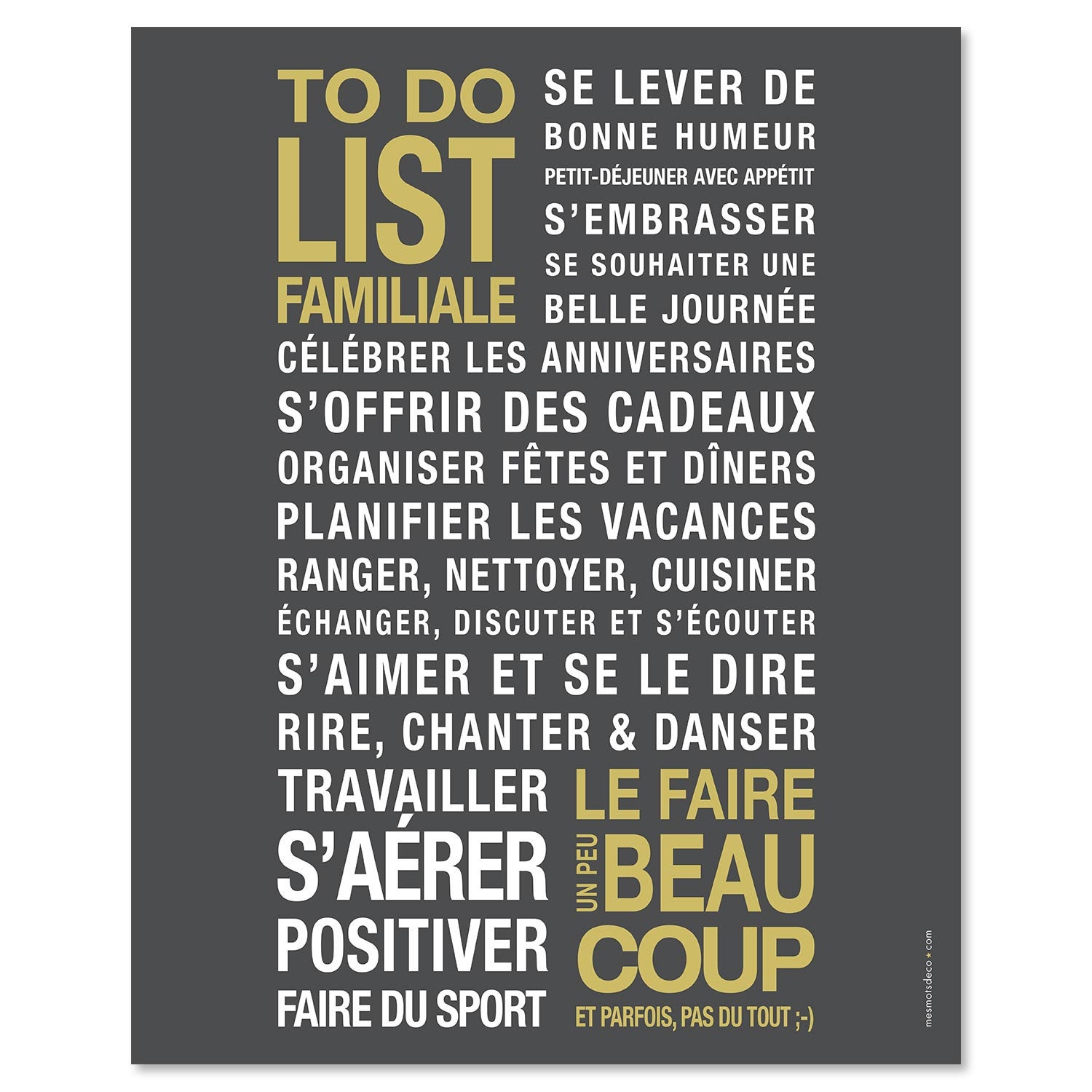 Decorative Poster to Do List of the Family - Etsy