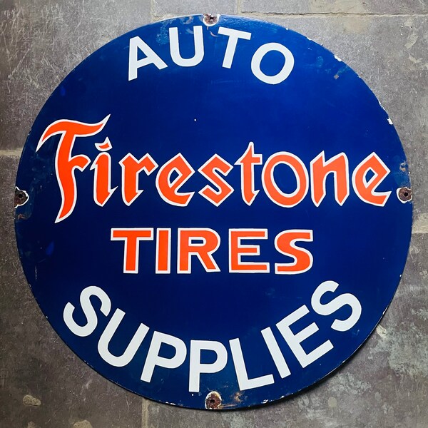 Firestone Tire Sign - Etsy