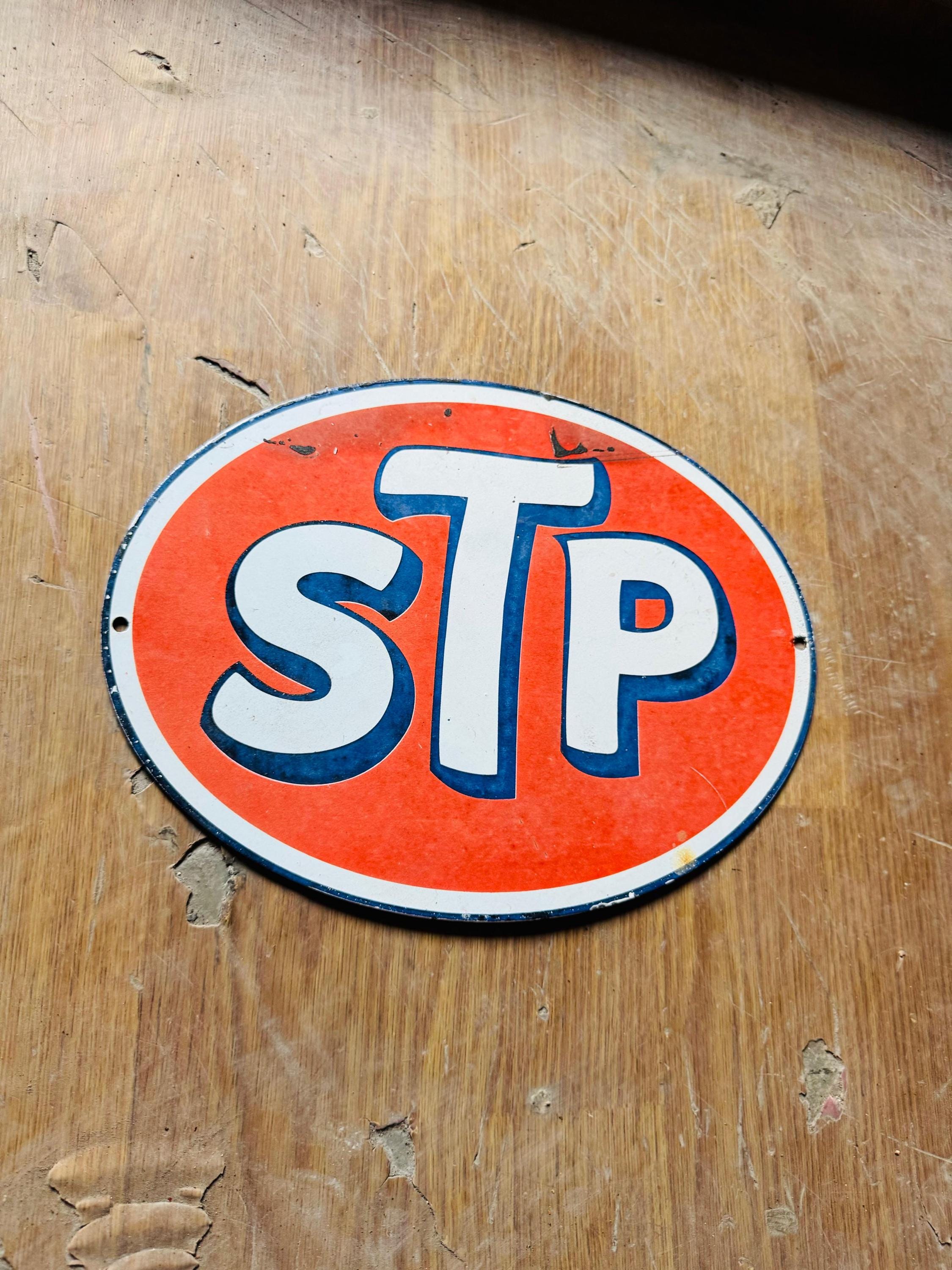 Antique Rare STP 12x9.2 Inches Vintage Enamel Single Sided Advertising ...