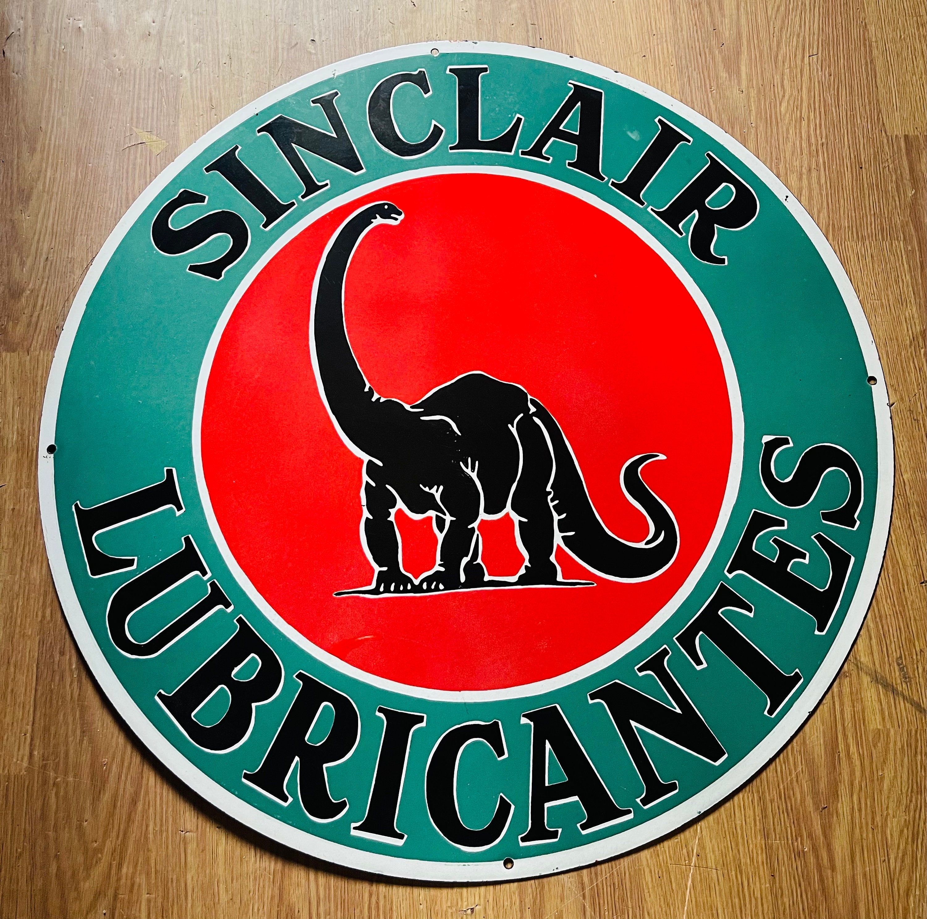 Sinclair Lubricantes Vintage Porcelain Advertising Enamel Sign - Etsy