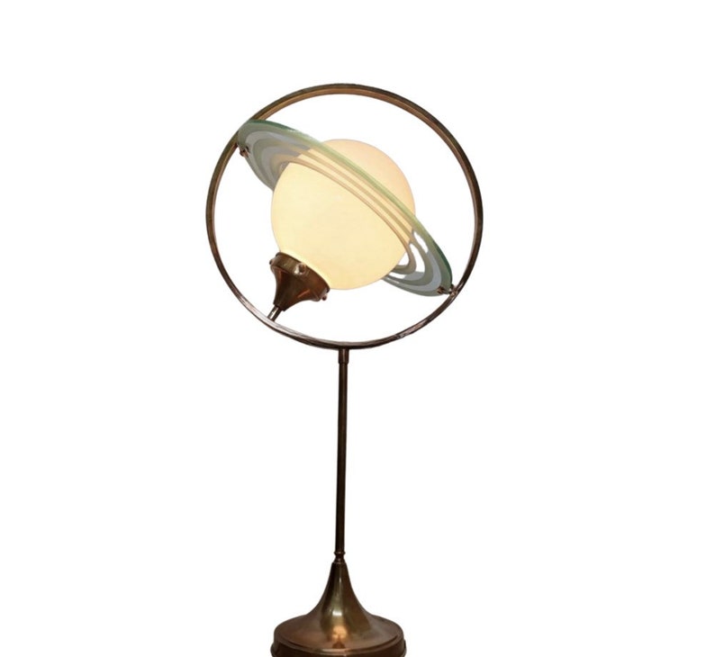 Vintage Antique Art Deco Old Saturn Light Brass Floor Lamp - Etsy