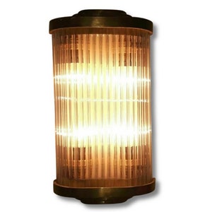 Antique Skyscraper Vintage Art Deco Brass & Glass Rod 4 Bulbs - Etsy