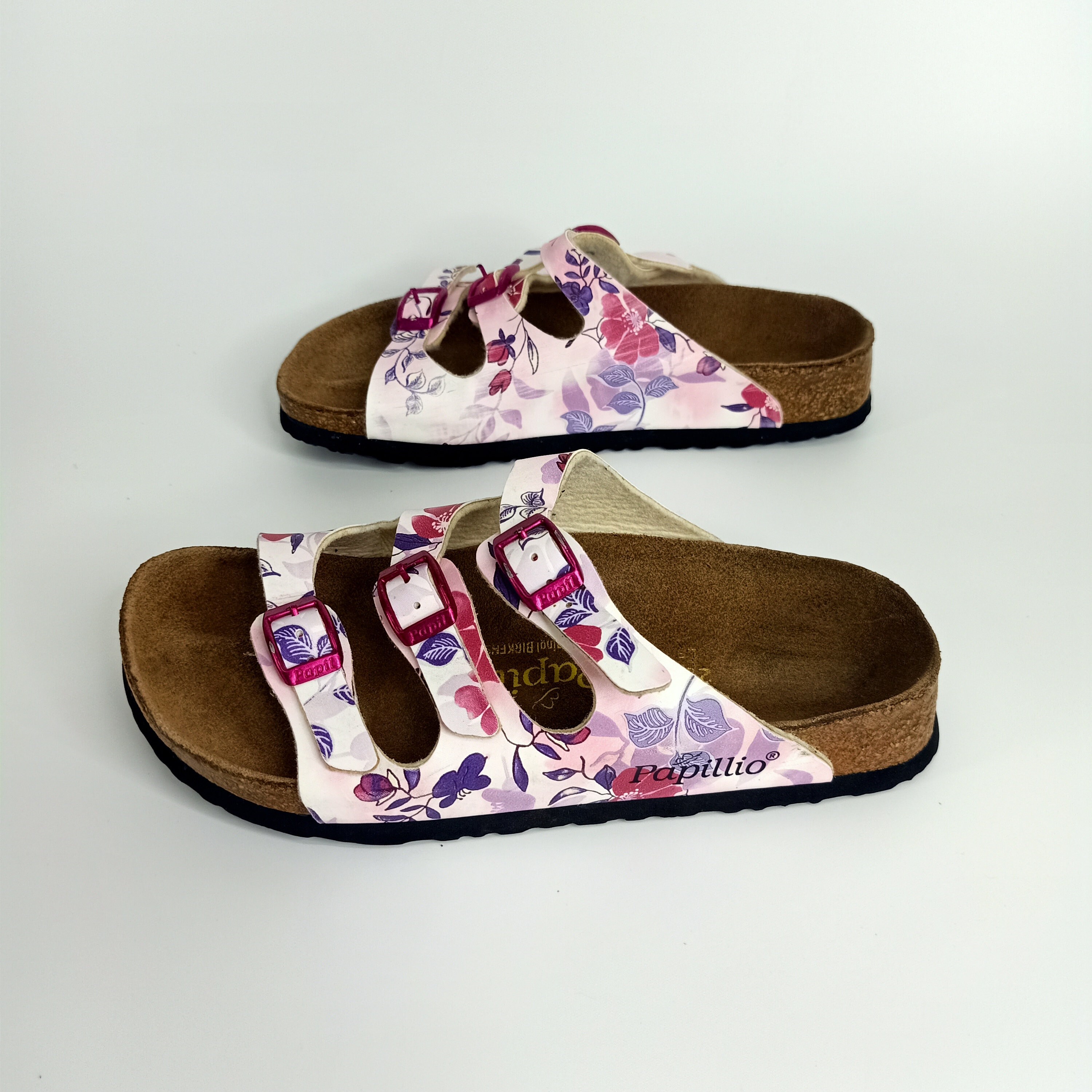 Birkenstock Papillio Florida Floral Pink Strap Women Sandals - Etsy