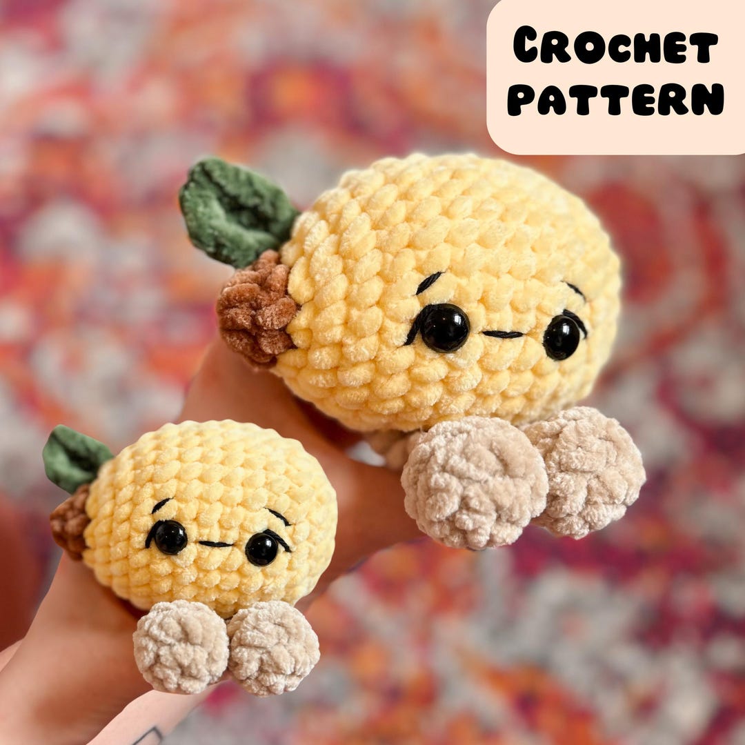 Lemon/lime Crochet Pattern | Amigurumi Fruit Plushie (digital Download ...