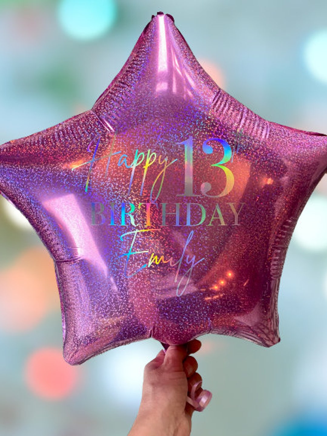 PERSONALISED Balloon Sticker Party Decal Birthday Vinyl - Etsy