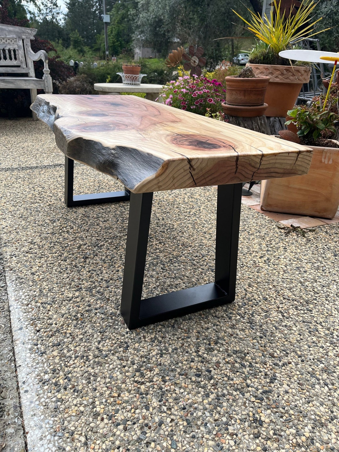 Trapezoid Metal Bench Legs /width 10 Inches Height 16 Inches - Etsy