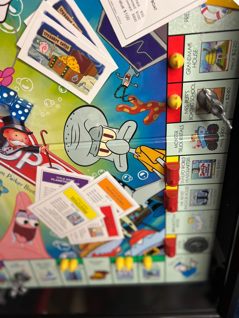 Spongebob Monopoly Shadow Box-handmade - Etsy