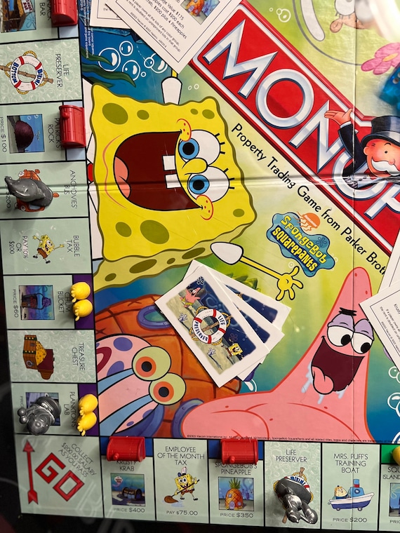 Spongebob Monopoly Shadow Box-handmade | Etsy